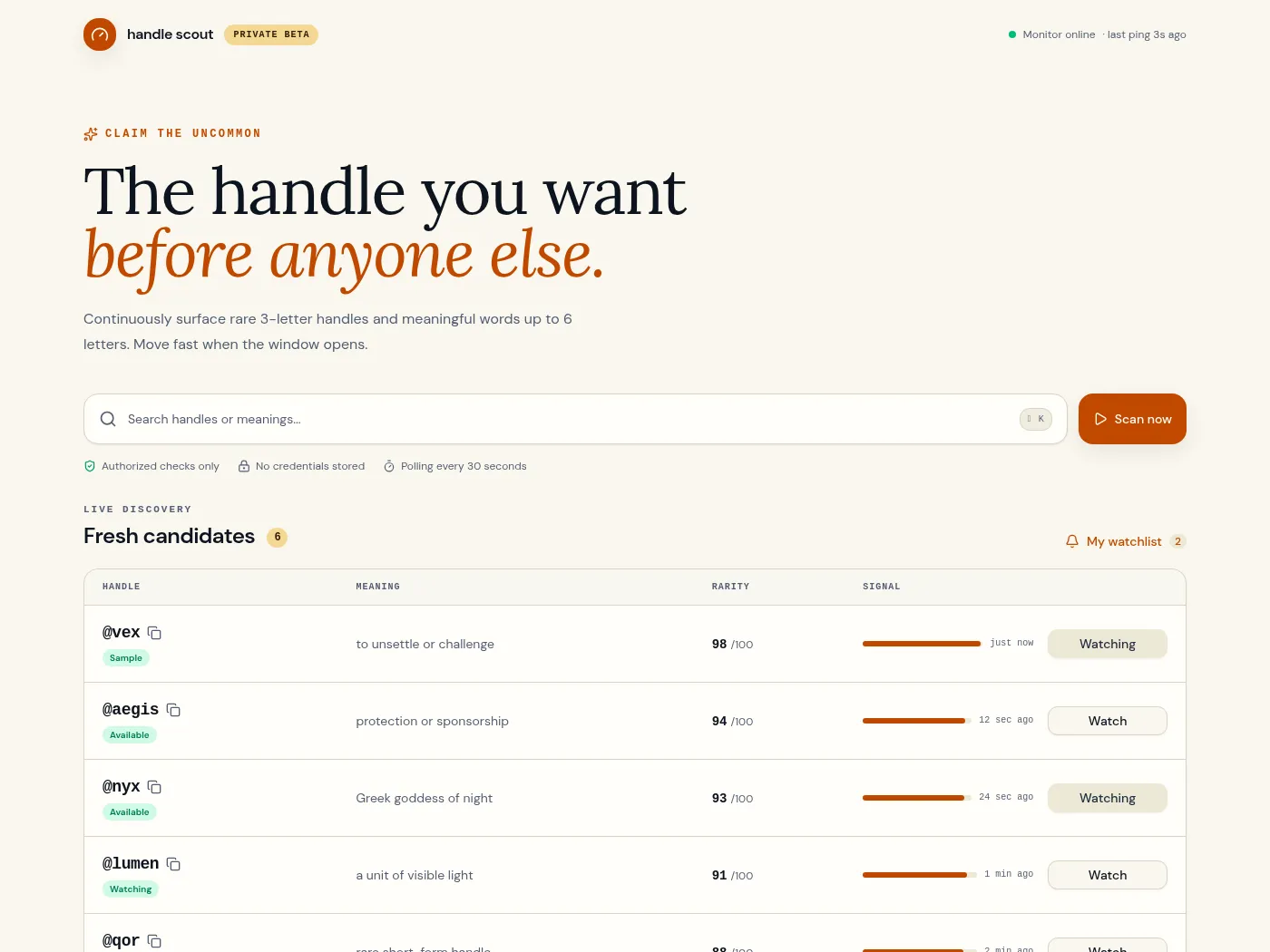 Epic Handle Finder