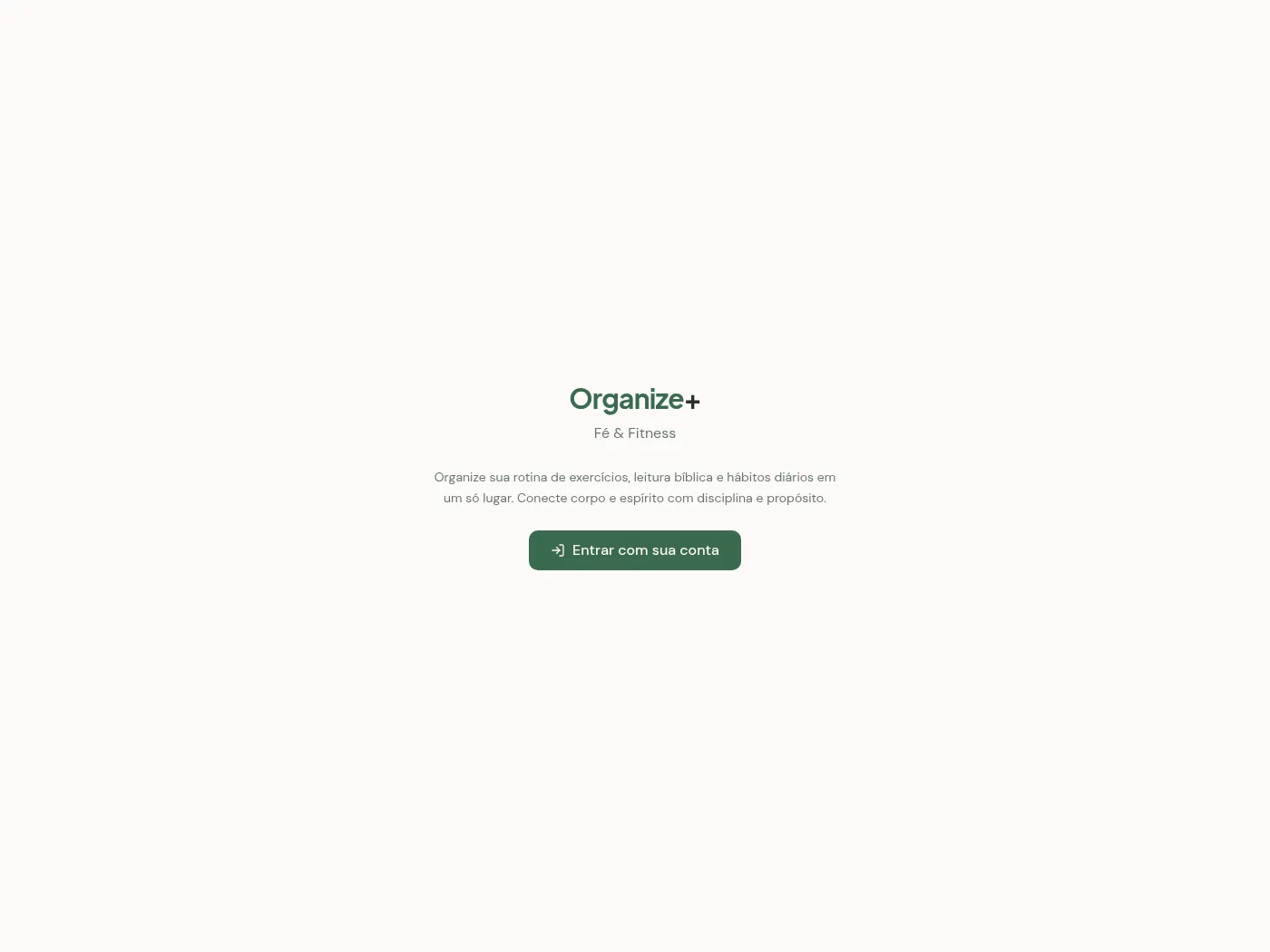 Organize+ Faith & Fitness