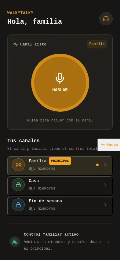 Family WalkyTalky App