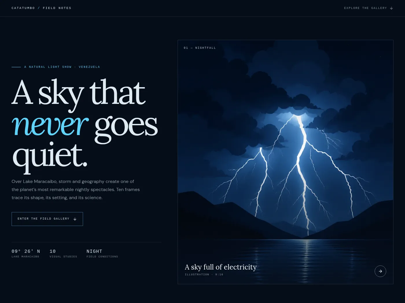 Catatumbo Lightning Visuals