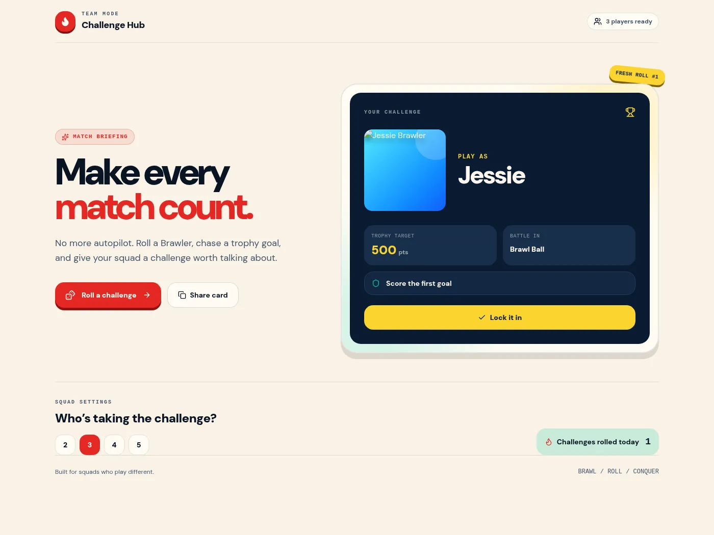 Brawl Stars Challenge Hub