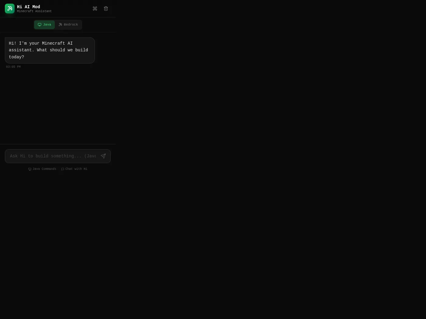 Minecraft AI Mod Chat