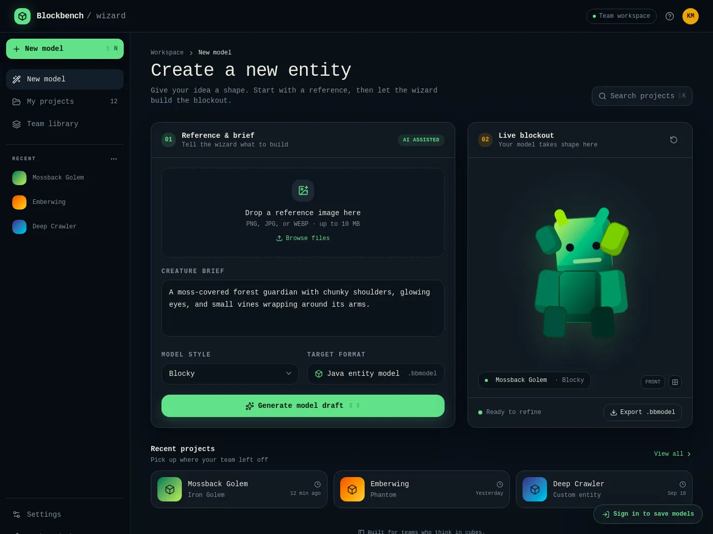 Blockbench Model Wizard