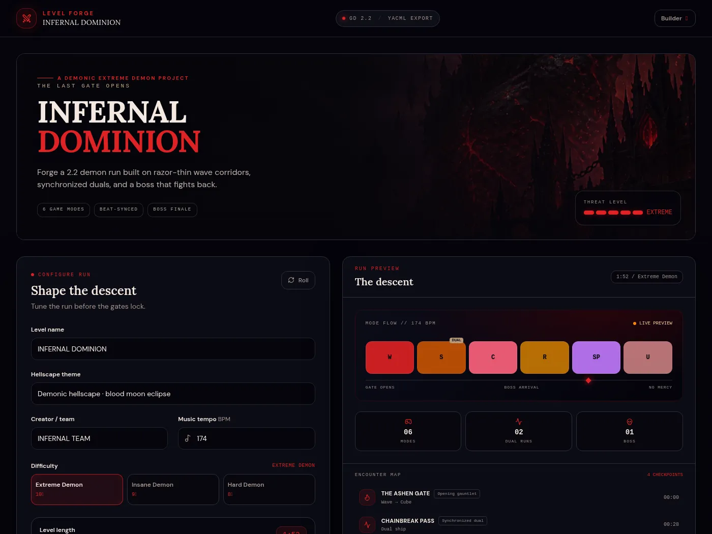 Infernal Dominion Builder