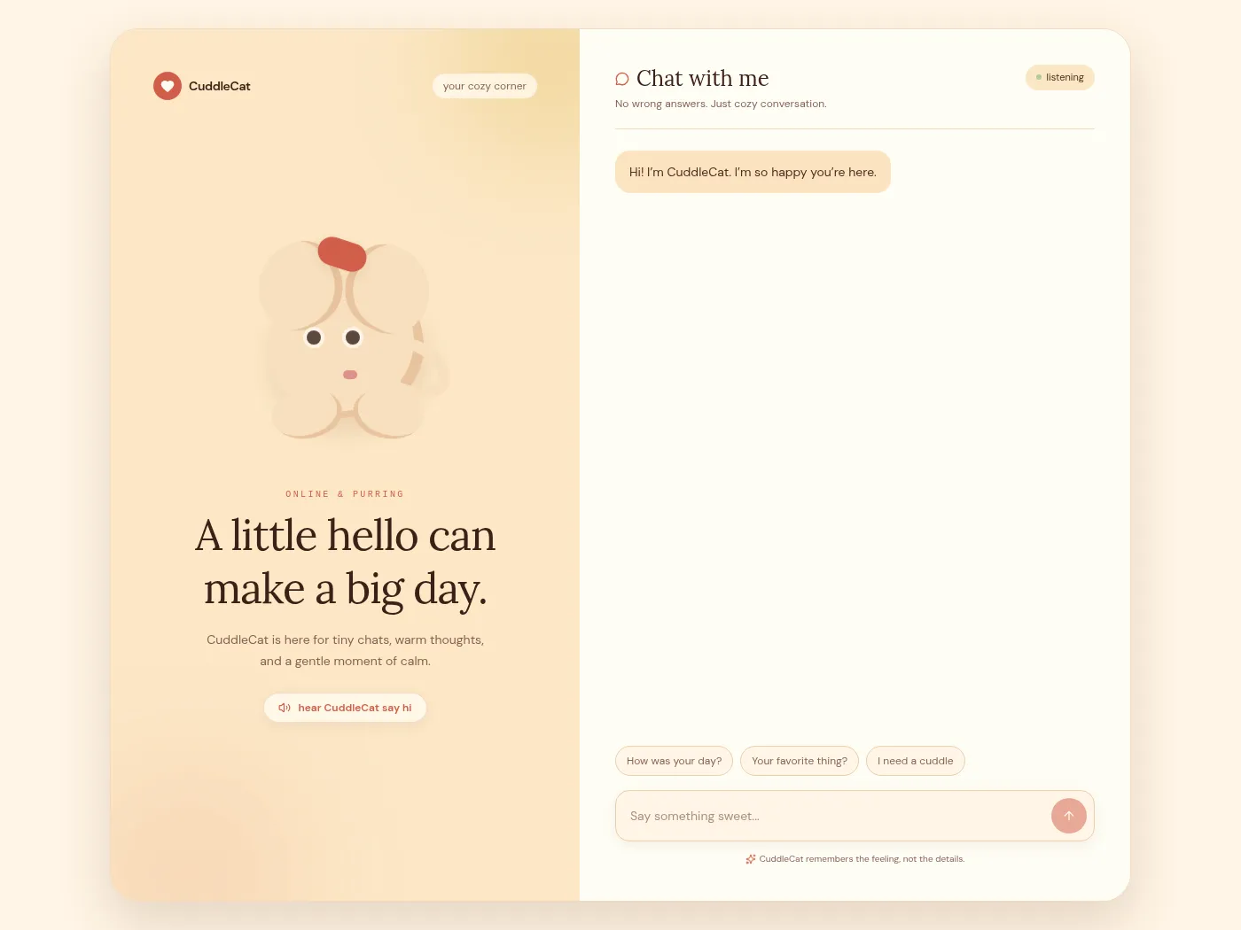 CuddleCat Web Companion