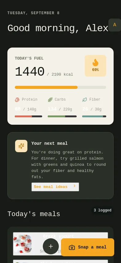 SnapCalorie AI Tracker
