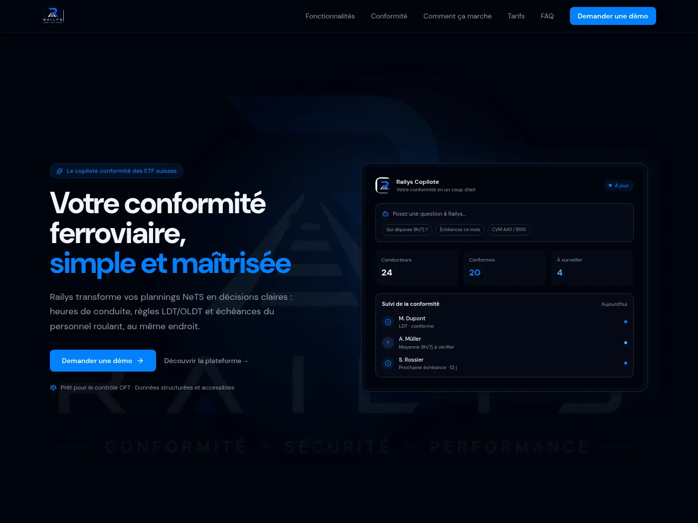 Loopwise Rail SaaS Landing