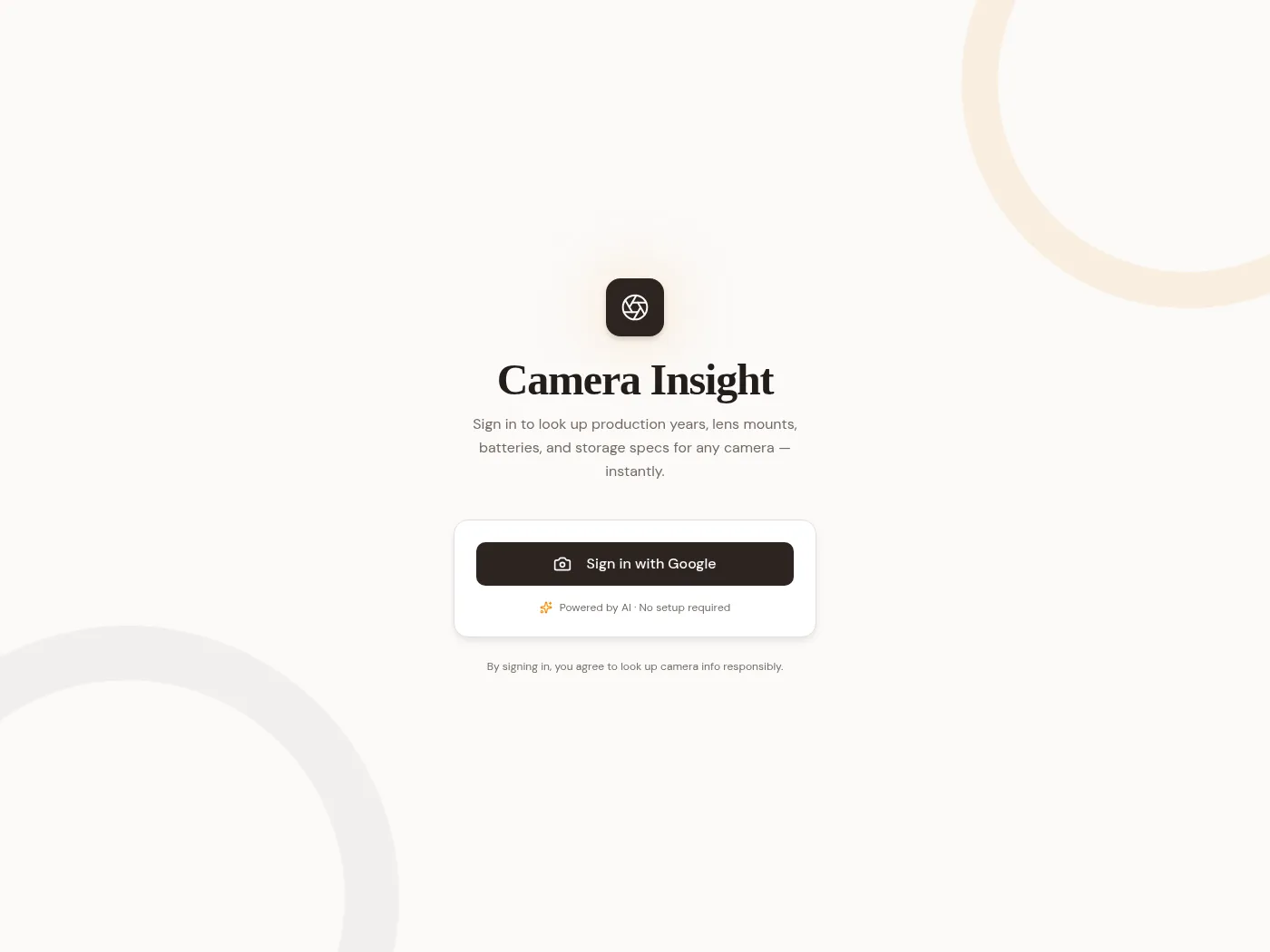 Camera Insight Finder