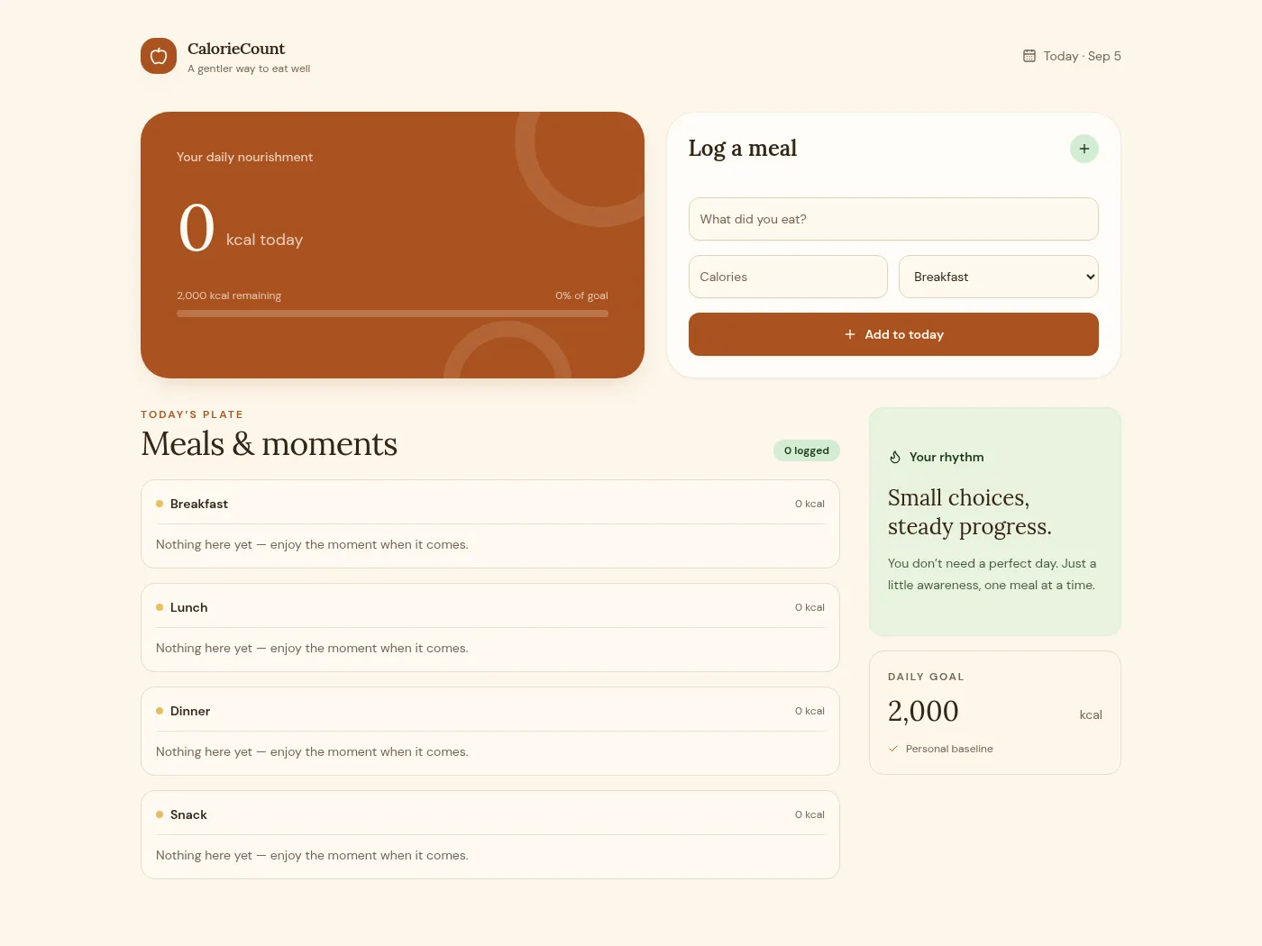 CalorieCount Tracker