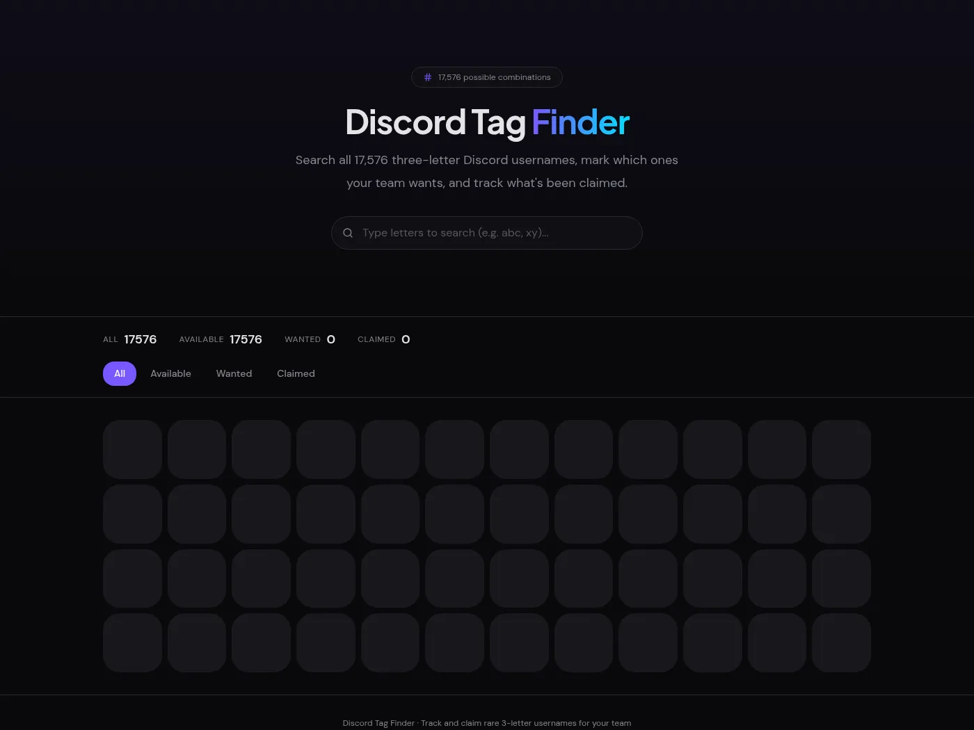 Discord Tag Finder