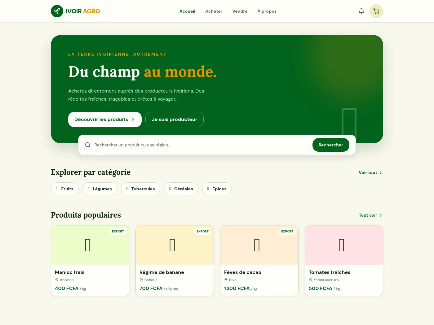 Ivoir Agro Marketplace