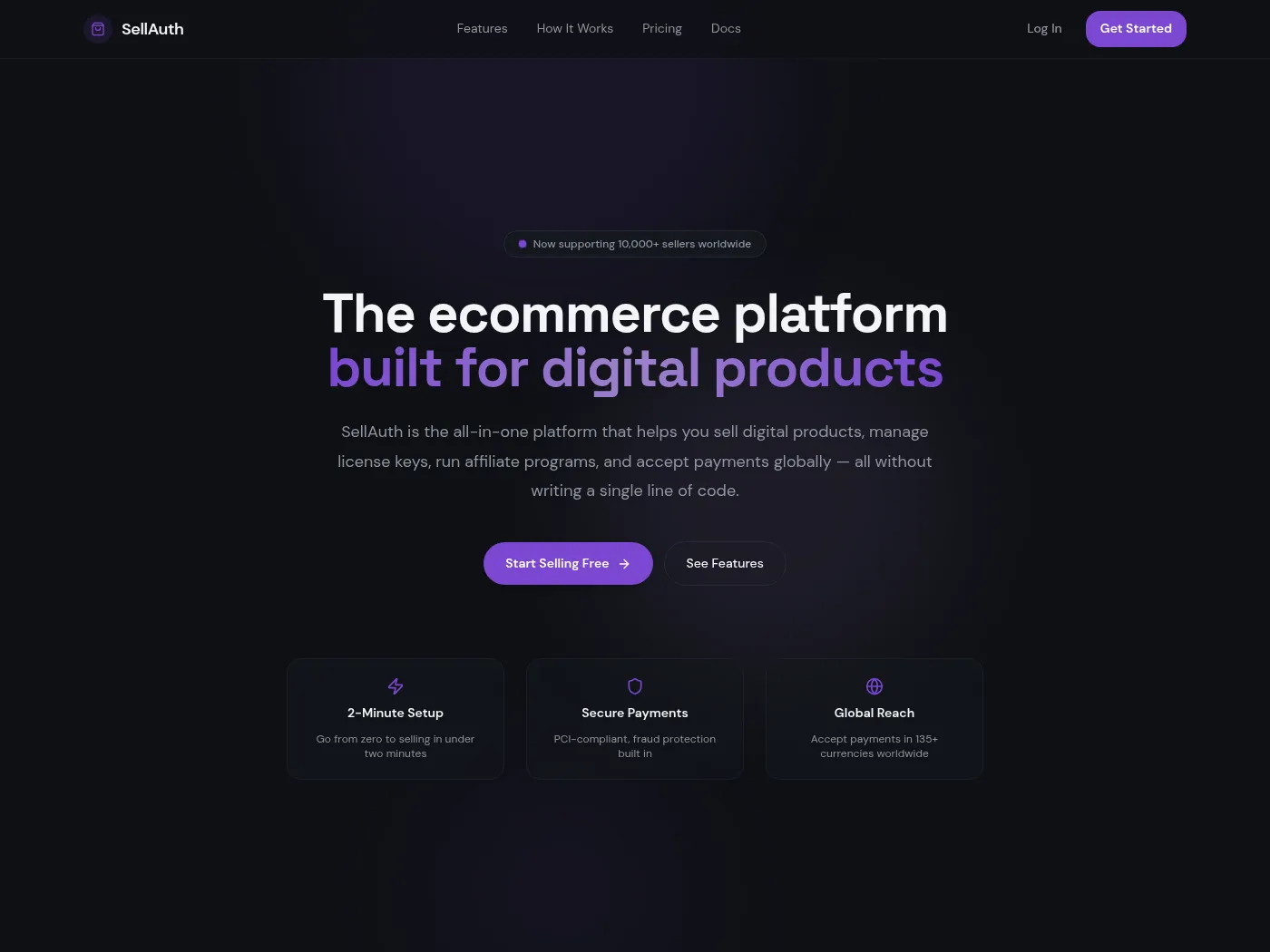 SellAuth Web Portal