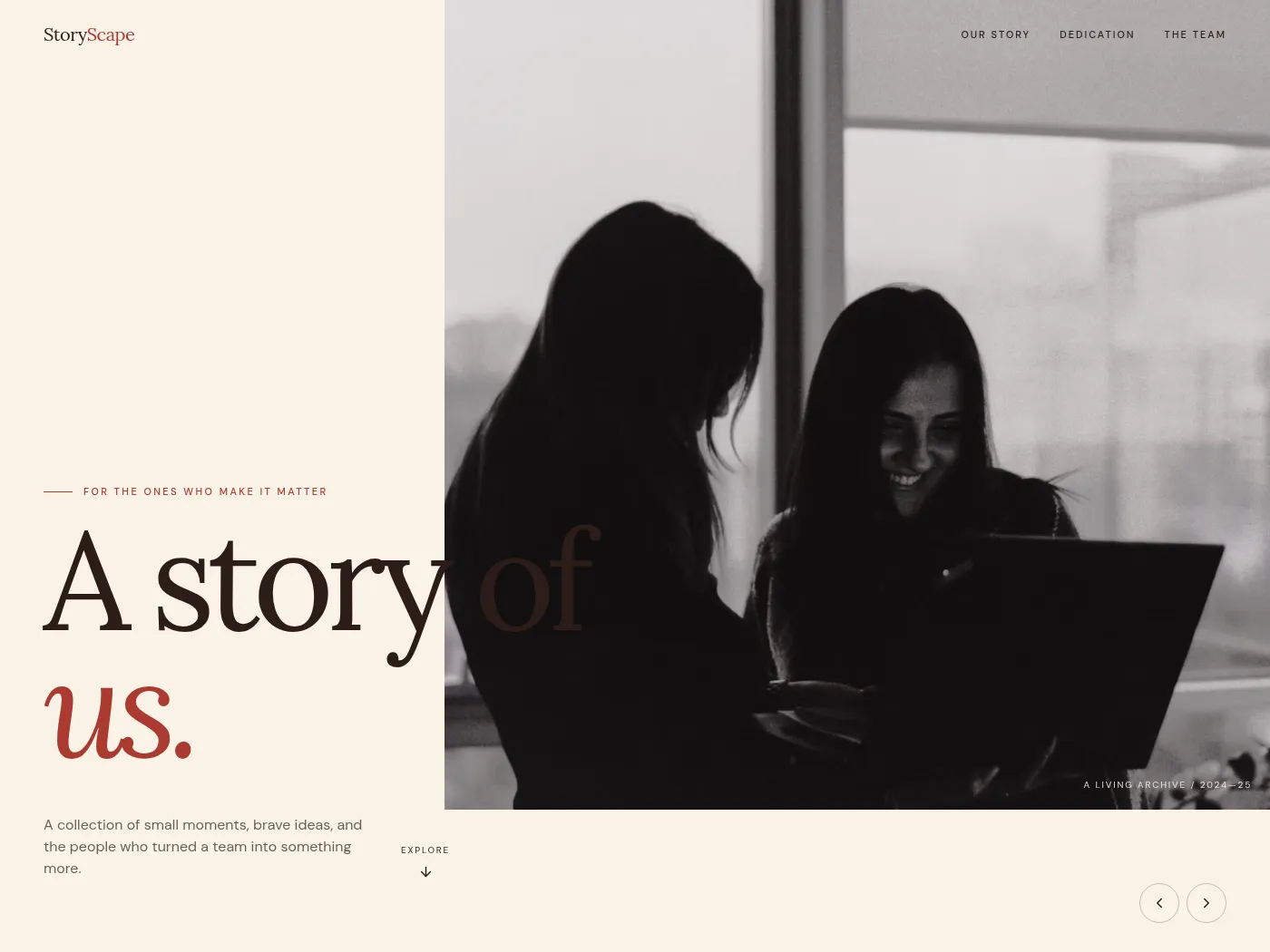 StoryScape Web Experience