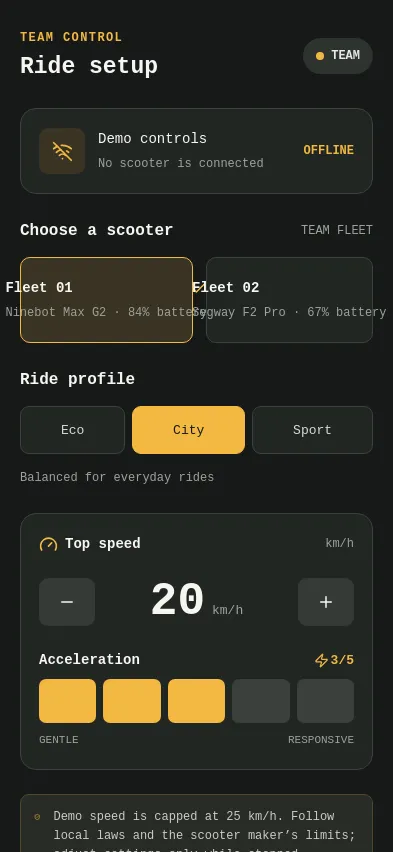 Scooter Boost App