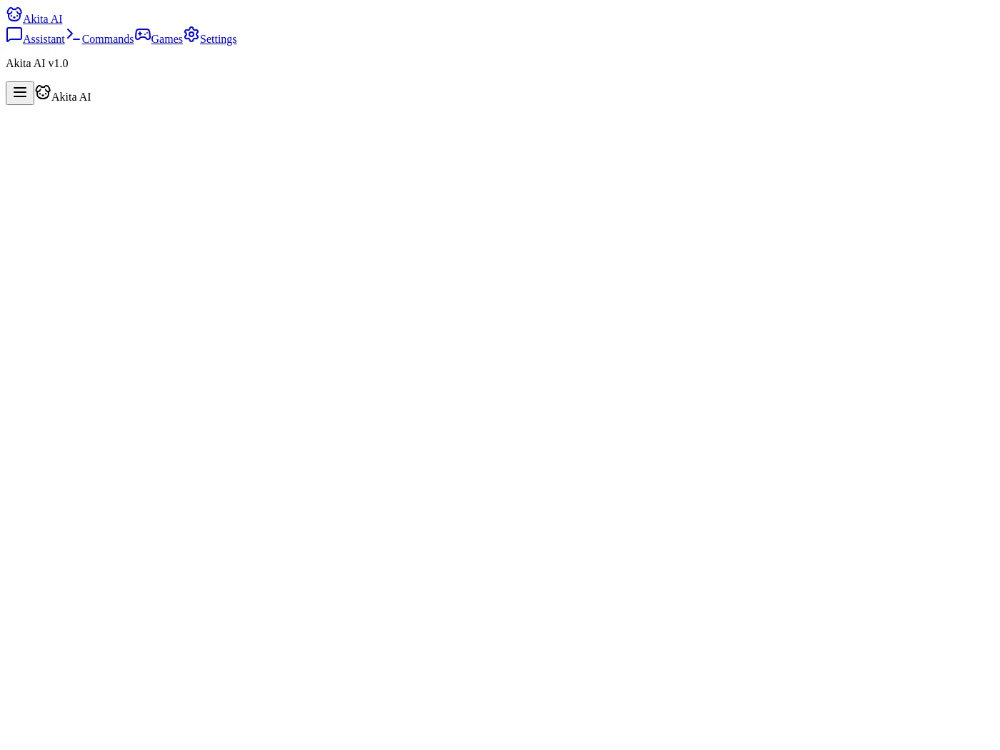 Akita AI Assistant