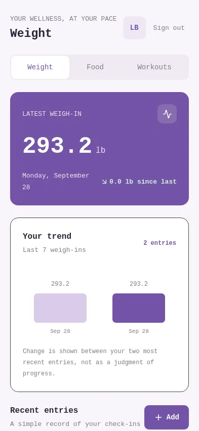 Trackify Wellness App