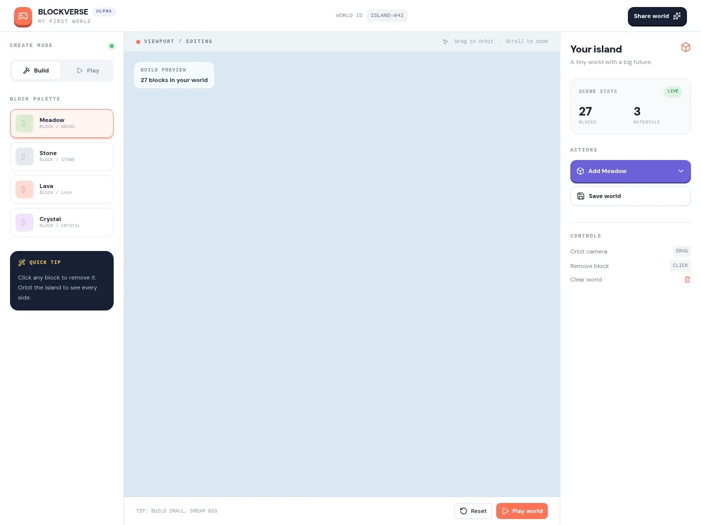 BlockVerse Game Maker