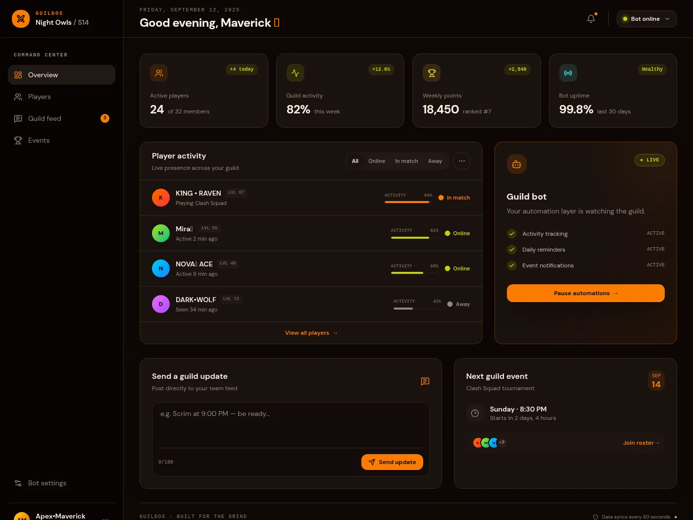 FreeFire Guild Bot