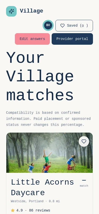 Village Childcare Finder
