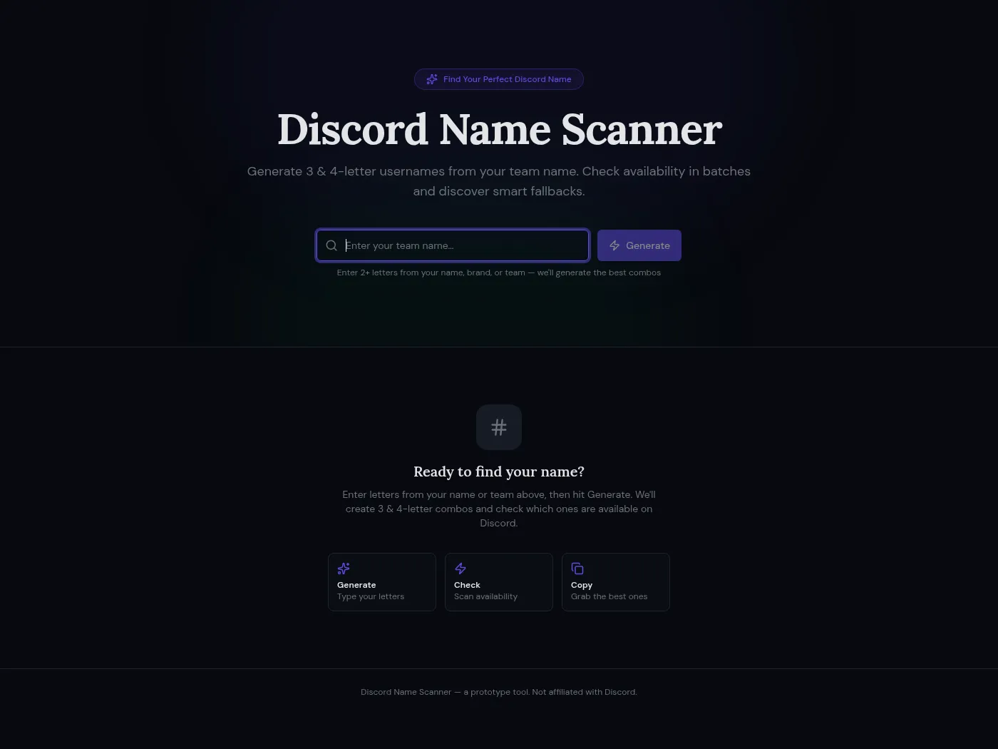 Discord Name Scanner