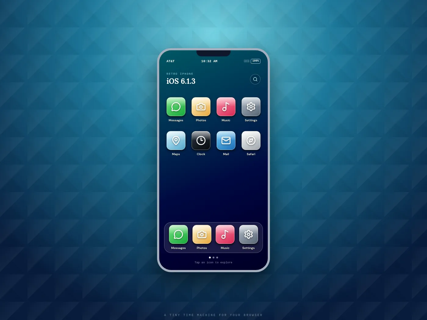 Retro iOS Simulator