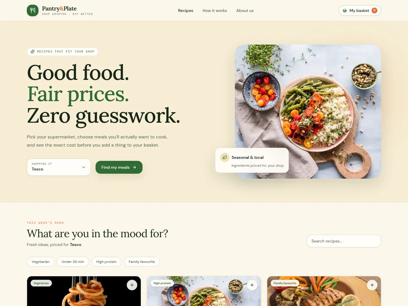 Grocery Recipe Picker