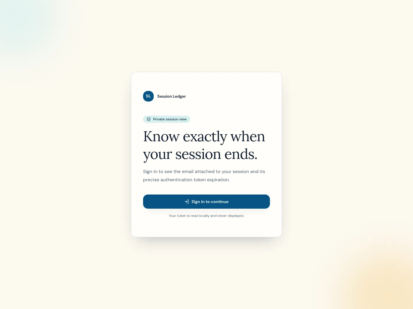 Auth Token Dashboard