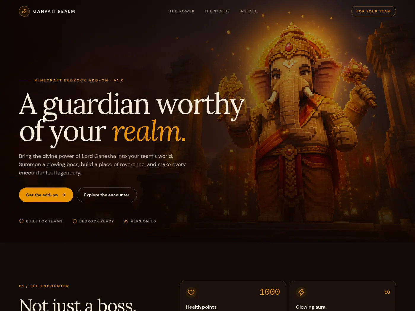Ganesha Minecraft Add-On