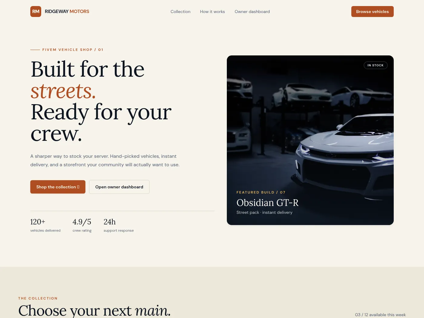 FiveM Vehicle Pro Shop