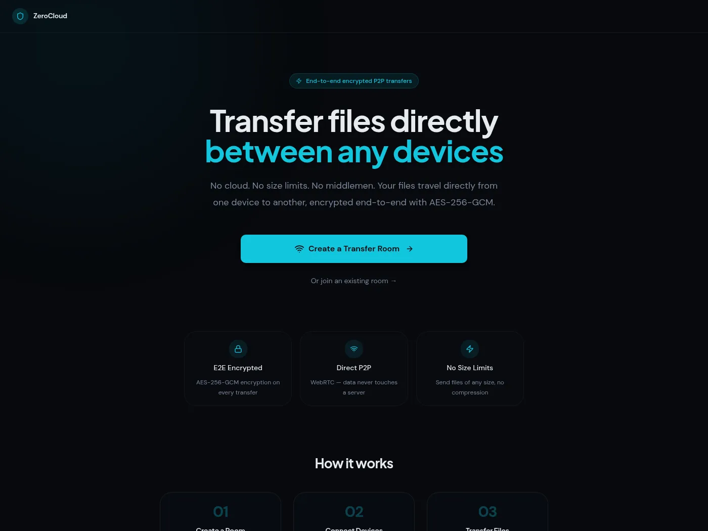 ZeroCloud File Transfer