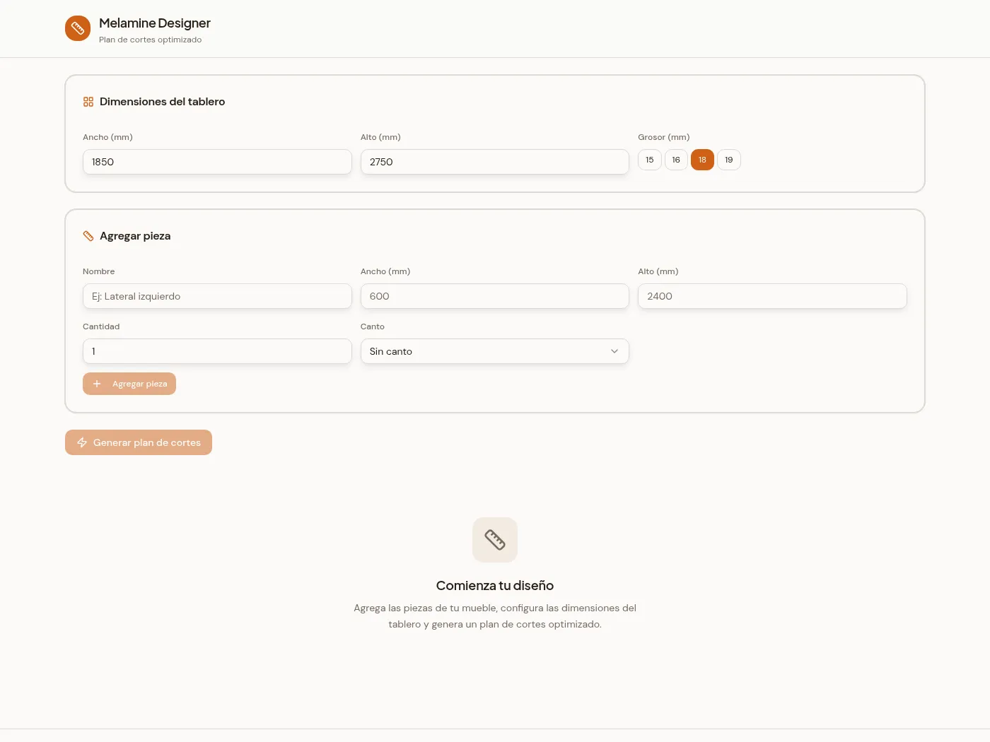 Melamine Designer App