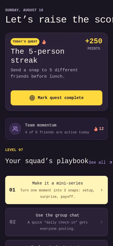 Snap Score Booster