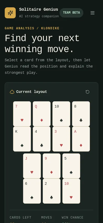 Solitaire Genius AI