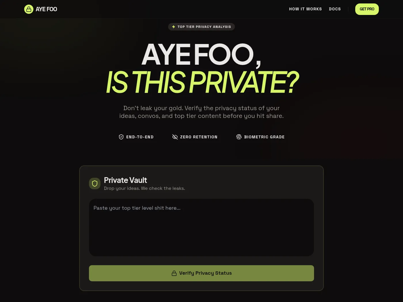 Aye Foo Private Checker