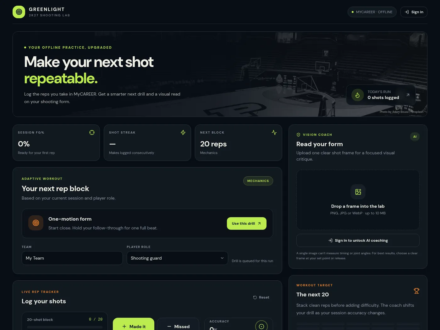 AI NBA 2K27 Shooting Coach