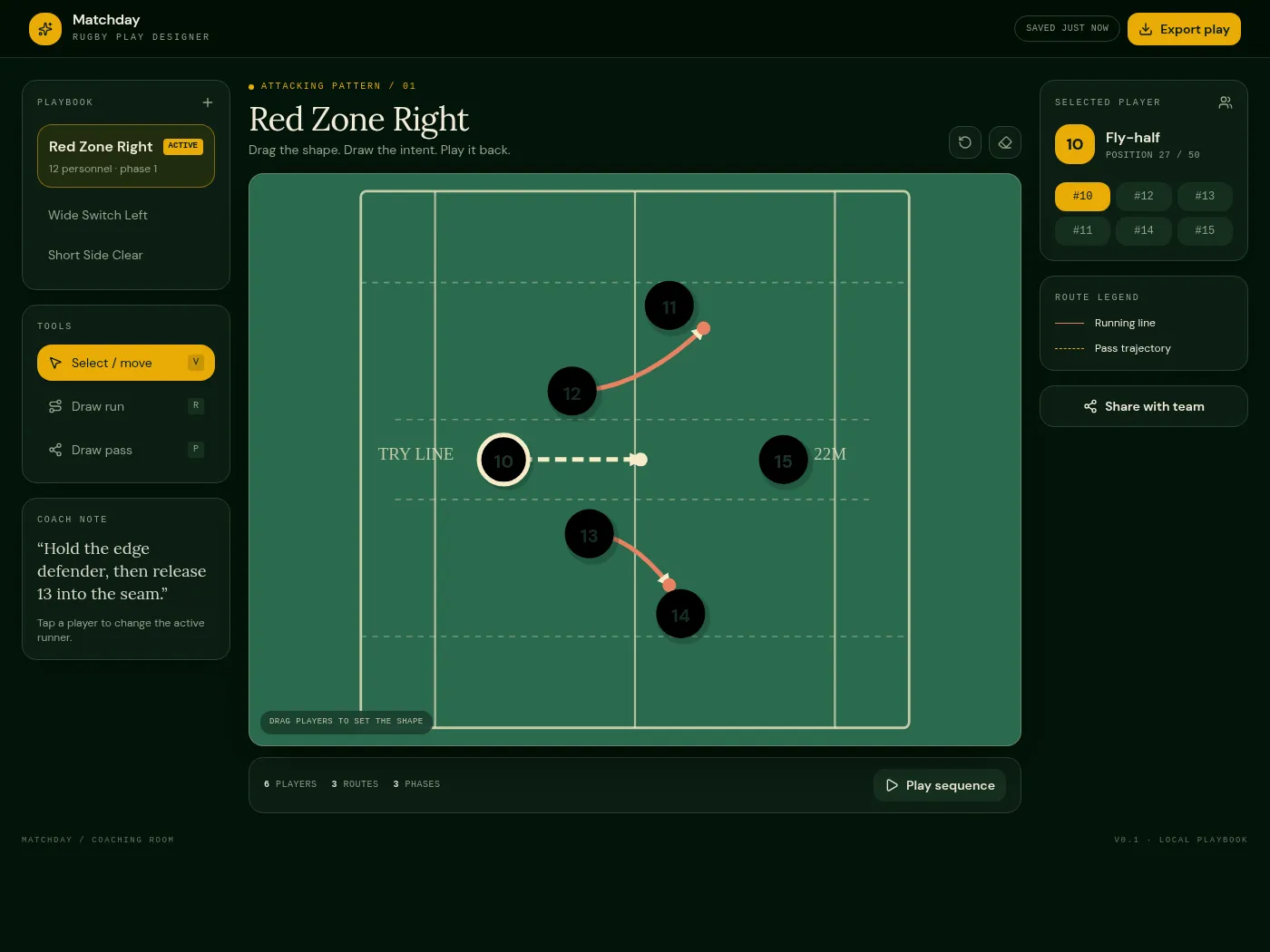 Rugby Play Designer