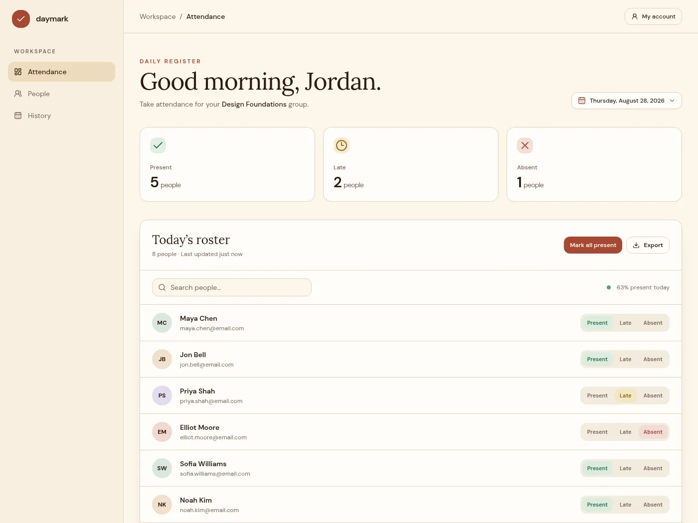 Attendance Manager