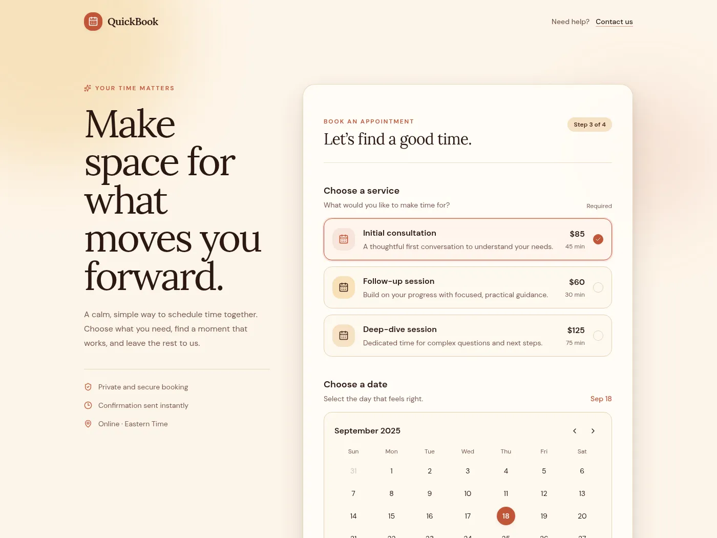 QuickBook Appointments