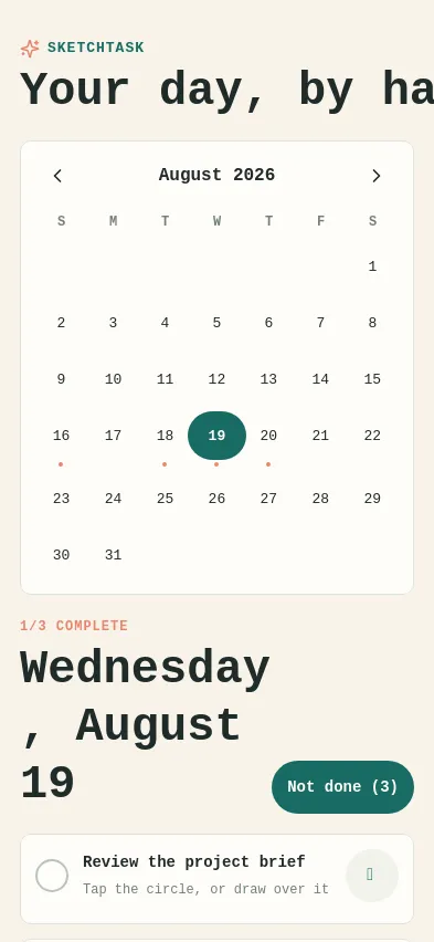 SketchTask Calendar