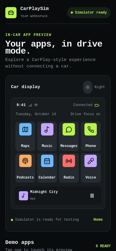 CarPlaySim Mobile