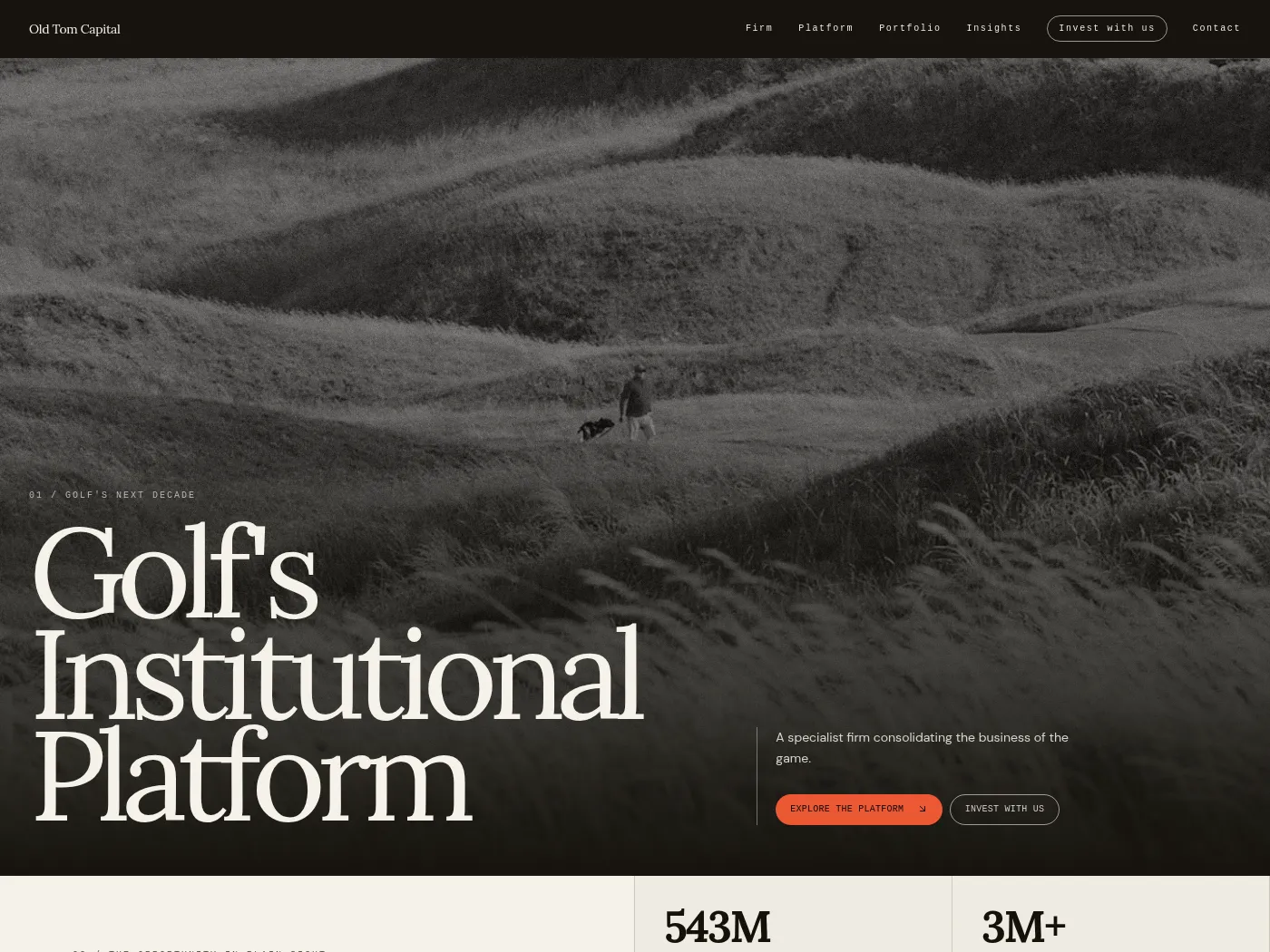 Golf Capital Platform