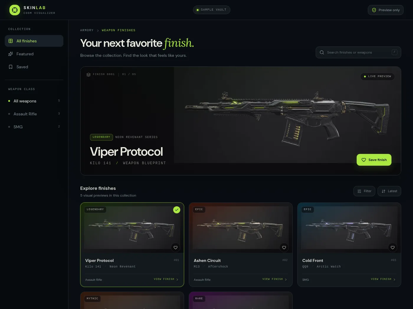 CODM Skins Visualizer
