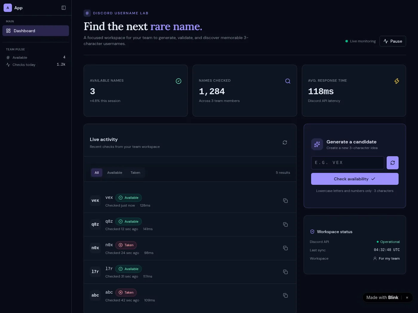 Discord Username Checker