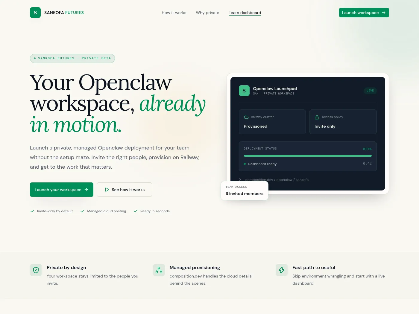 Openclaw Instant Launchpad