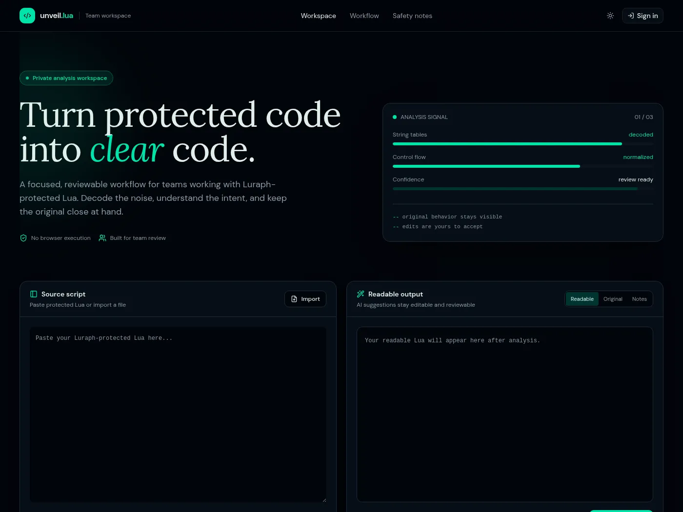 Luraph Deobfuscator AI
