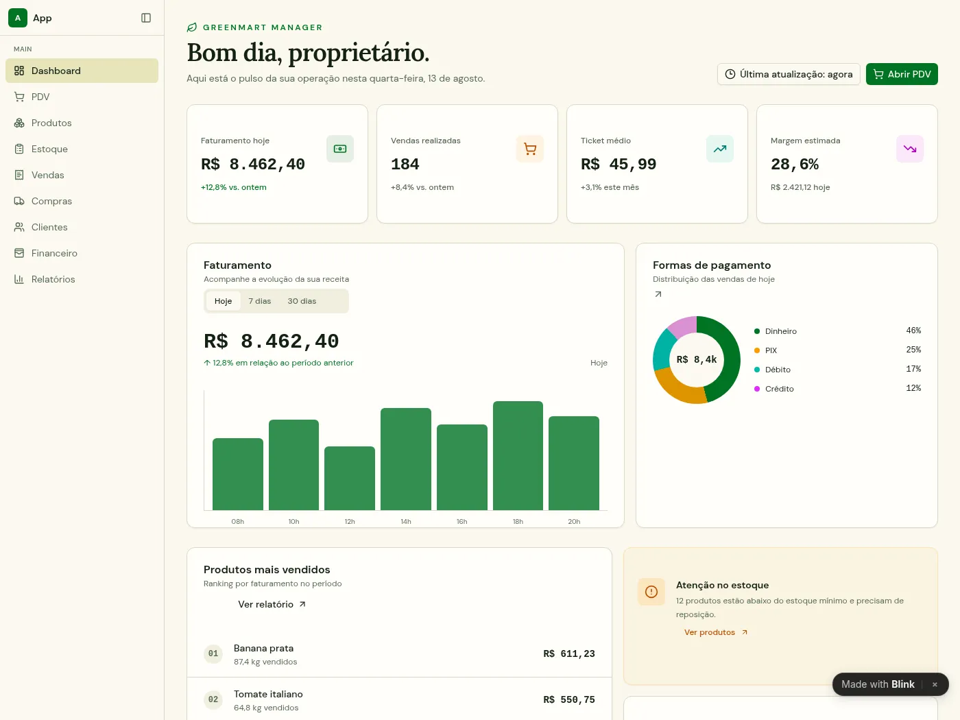 GreenMart SaaS Manager
