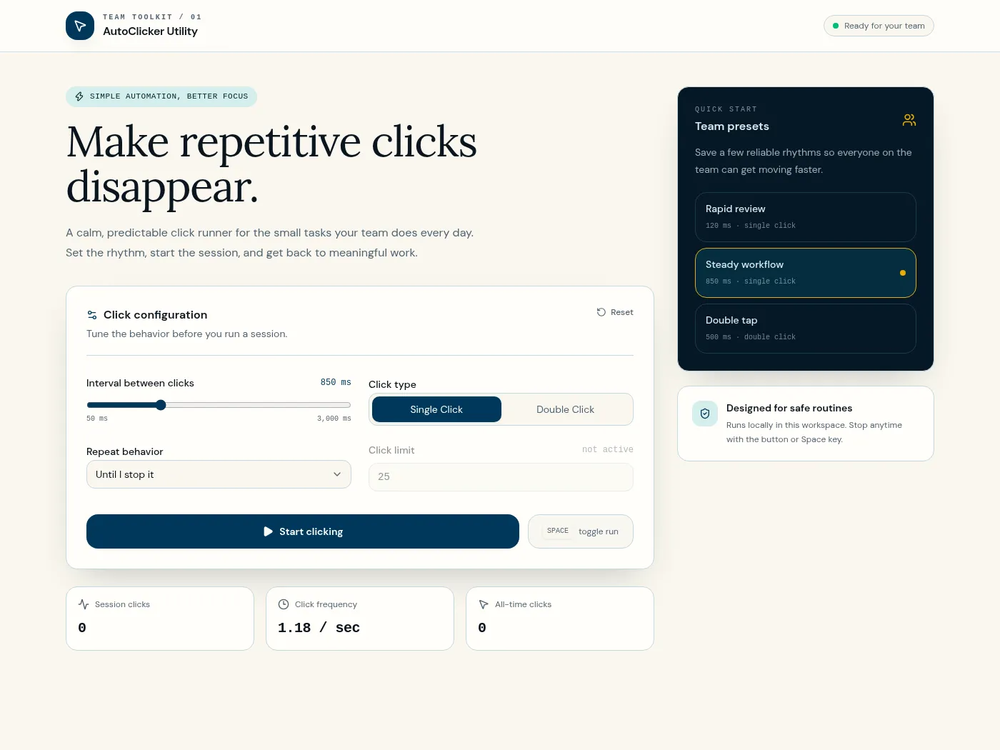 AutoClicker Utility
