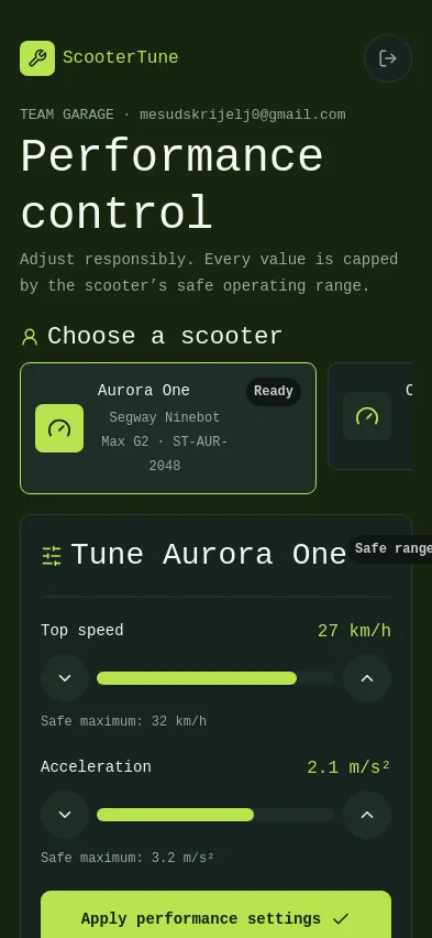 ScooterTune Mobile