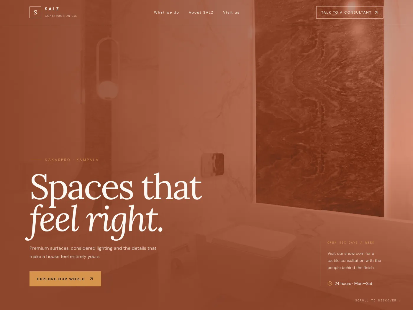 SALZ Construction Website