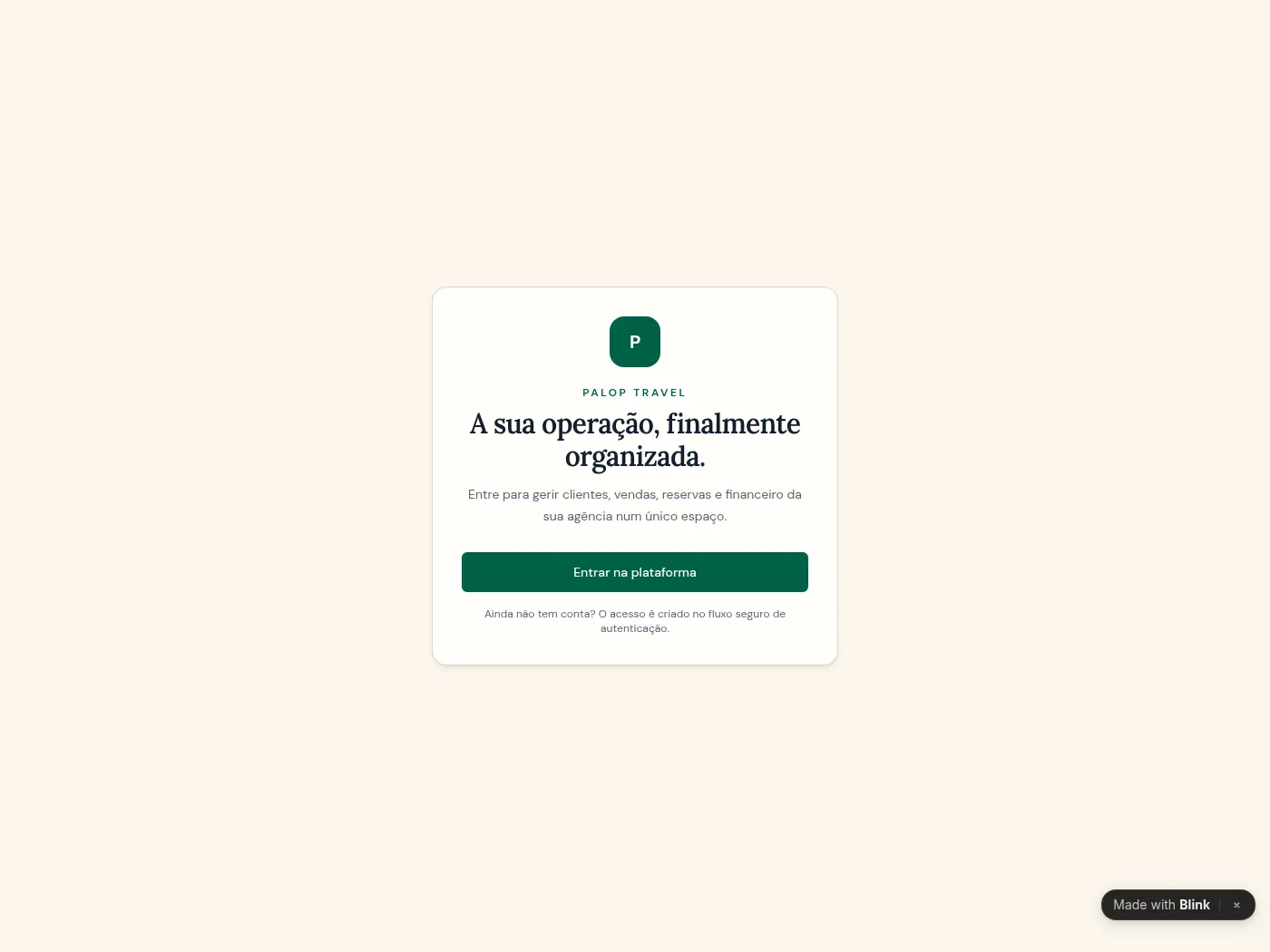 PALOP Travel SaaS